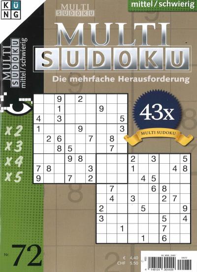 MULTI SUDOKU 72/2025 | online-kiosk-24.de